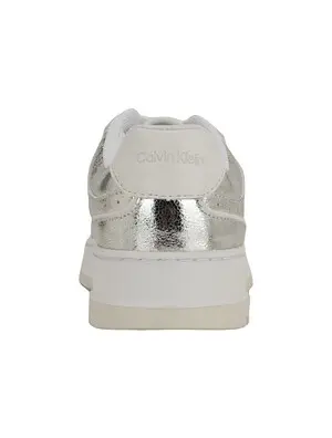 Calvin Klein Pazquale Sneakers With Contrast Trims - Silver