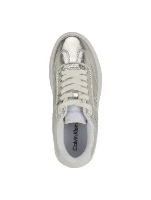 Calvin Klein Pazquale Sneakers With Contrast Trims - Silver