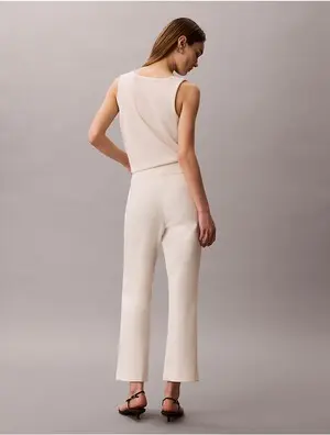 Calvin Klein Ponte Cropped Flared Pants