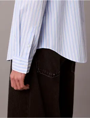 Calvin Klein Yarn-dyed Stripe Washed Poplin Shirt