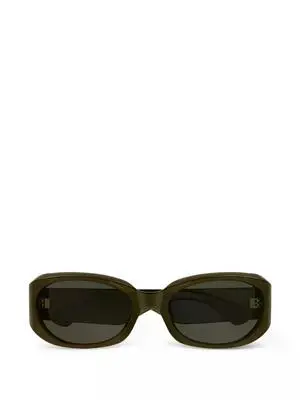 Saint Laurent Oval Frame Sunglasses - Green