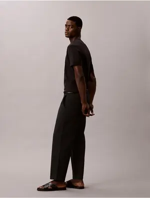 Calvin Klein 90s Relaxed Cropped Chinos - Black