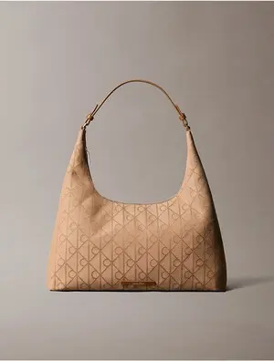 Calvin Klein Emblem Jacquard Shoulder Bag - Cornstalk