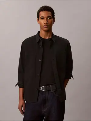 Calvin Klein Garment Washed Twill Easy Overshirt