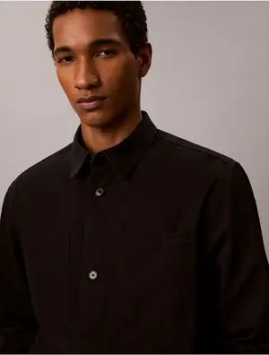 Calvin Klein Garment Washed Twill Easy Overshirt
