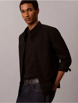 Calvin Klein Garment Washed Twill Easy Overshirt