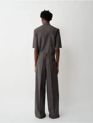 Calvin Klein Baxter Pants Wide Leg Pleated Trousers