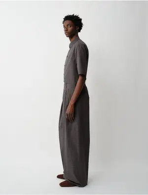 Calvin Klein Baxter Pants Wide Leg Pleated Trousers