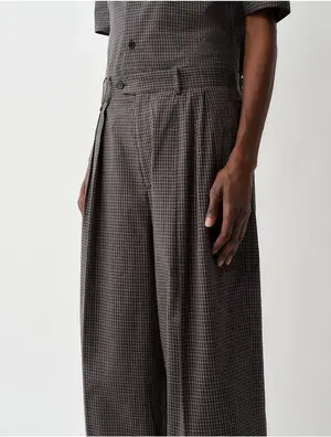 Calvin Klein Baxter Pants Wide Leg Pleated Trousers