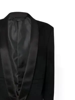 TOM FORD Satin Shawl Lapel Cropped Jacket