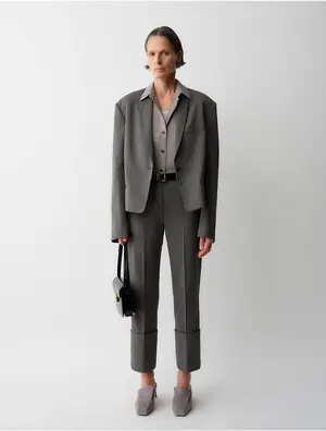 Calvin Klein Eva Pinstriped Tailored Pants