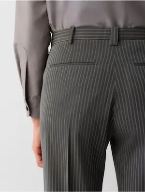 Calvin Klein Eva Pinstriped Tailored Pants