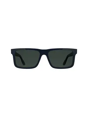 Calvin Klein Acetate Rectangle Sunglasses - Blue