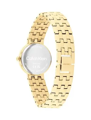 Calvin Klein Modern Dial Link Bracelet Watch - Gold