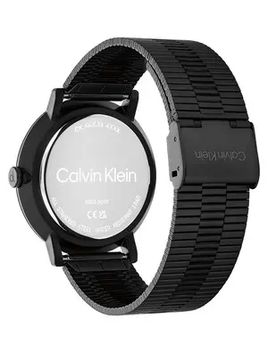Calvin Klein Slim Case Link Bracelet Watch - Black