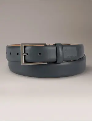 Calvin Klein Embossed Logo Harness Buckle Belt - Blue