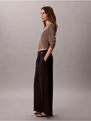 Calvin Klein Ponte Wide Leg Pants