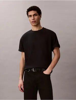 Calvin Klein Tonal Monogram Relaxed T-shirt - Black