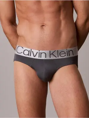 Calvin Klein Microfiber Stretch Steel Hip Brief - Turbulence