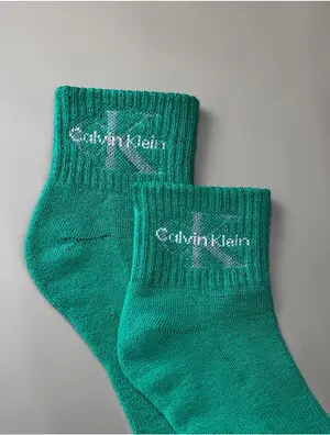 Calvin Klein Athletic Terry Quarter Socks 6 Pack