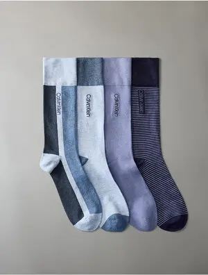 Calvin Klein Colorblock Crew Socks 4-pack - 475