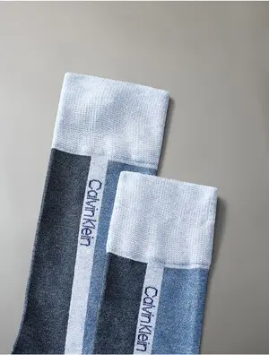 Calvin Klein Colorblock Crew Socks 4-pack