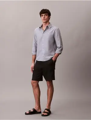 Calvin Klein Linen Blend Cargo Shorts