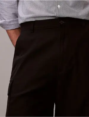 Calvin Klein Linen Blend Cargo Shorts