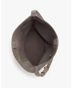 Cuyana Suede Camina Bucket Bag - Clay