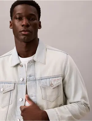 Calvin Klein Coolmax Classic Trucker Jacket - Serpentine