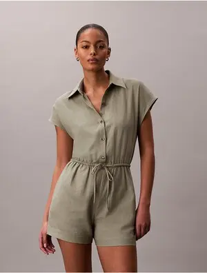 Calvin Klein Linen Blend Romper