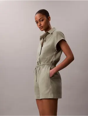 Calvin Klein Linen Blend Romper