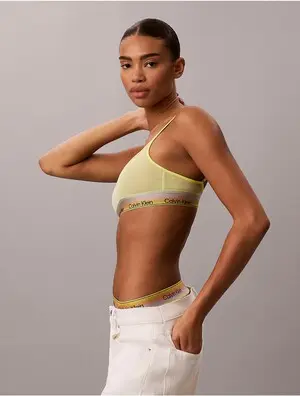 Calvin Klein Icon Mesh Pride Unlined Bralette - Bright Emerald