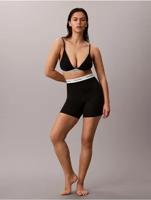 Calvin Klein Icon Cotton Modal Shapewear Thigh Short - Black
