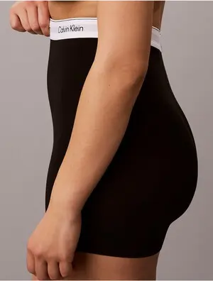 Calvin Klein Icon Cotton Modal Shapewear Thigh Short - Black