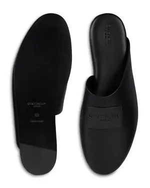 Givenchy Padded Leather Mules - Black