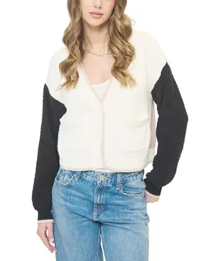 Central Park West Colin Cropped Terry Cardigan