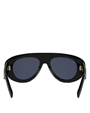Celine Triomphe Stamp Pilot Sunglasses, 56.9mm - Black/blue
