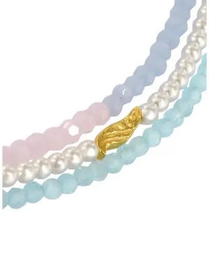 OTTOMAN HANDS Layered Beaded Necklace
