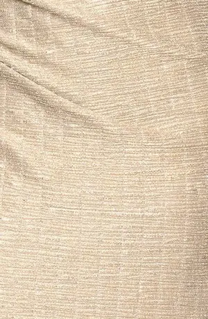 Betsy & Adam Metallic One-shoulder Gown