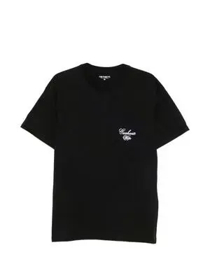 Carhartt Work In Progress Logo-embroidered T-shirt - Black