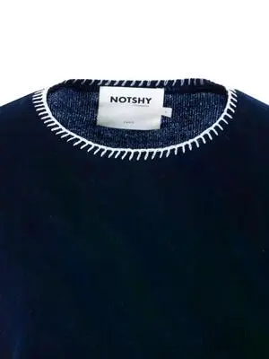 NOTSHY Charlie Embroidered Crew-neck Sweater