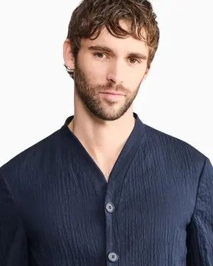 Giorgio Armani Single-breasted Jacket In Lyocell And Silk
