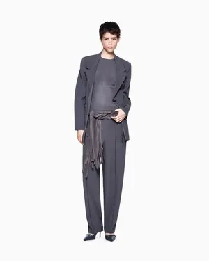 Giorgio Armani Viscose Crew-neck Jumper - Grey