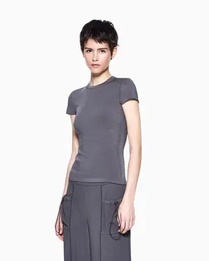 Giorgio Armani Viscose Crew-neck Jumper - Grey