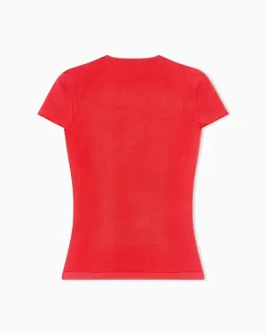 Giorgio Armani Viscose Crew-neck Jumper - Red