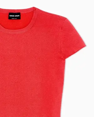 Giorgio Armani Viscose Crew-neck Jumper - Red