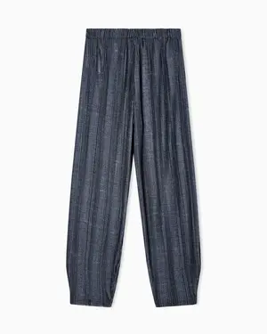 Giorgio Armani Pleated Jersey Wide-leg Trousers