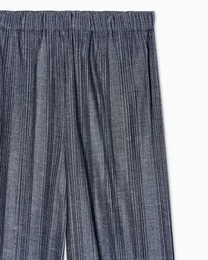 Giorgio Armani Pleated Jersey Wide-leg Trousers