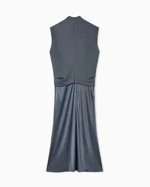 Giorgio Armani Viscose Double-jersey Dress - Grey
